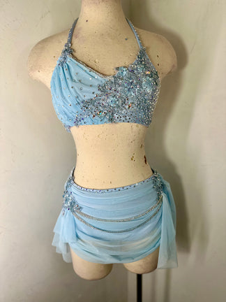 SKYLAR Sky Blue lyrical dance costume – Co9dancecostumes