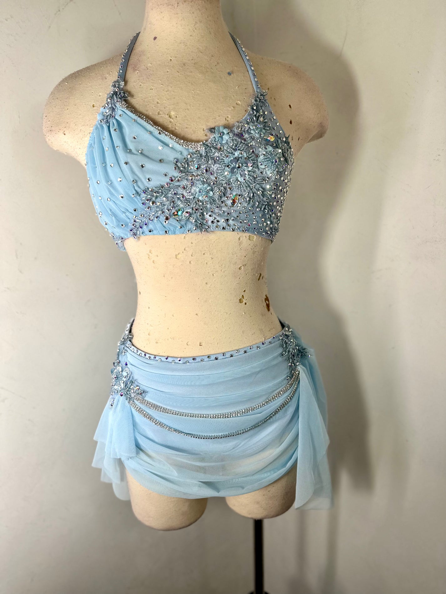 SKYLAR Sky Blue lyrical dance costume – Co9dancecostumes