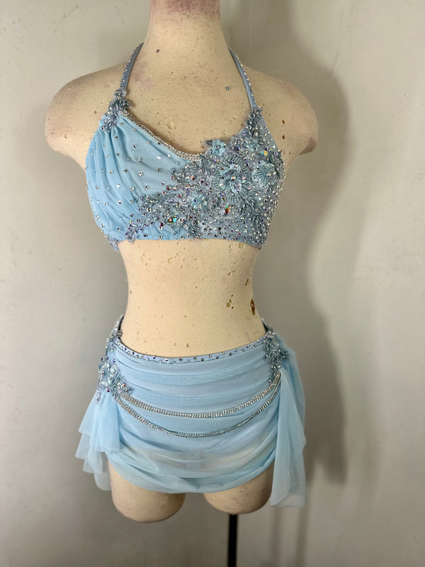 SKYLAR Sky Blue lyrical dance costume – Co9dancecostumes